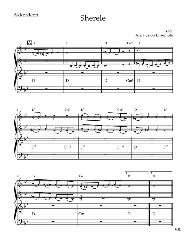 Sherele - Akkordeon | PDF