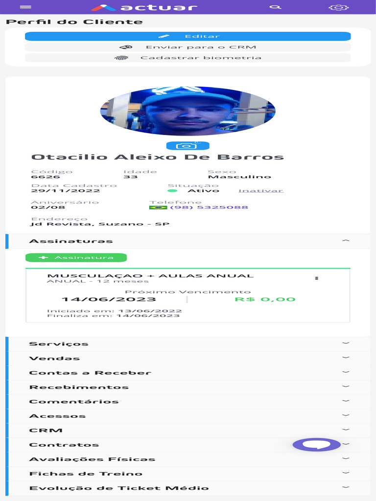 Actuar Perfil Do Cliente | PDF