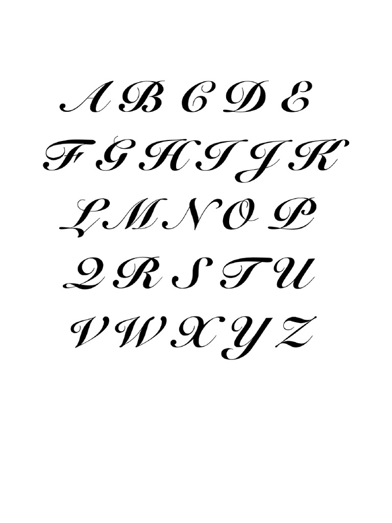 Printablee.com Fancy Alphabet Letters Printable Stencils 51738.Jpg | PDF
