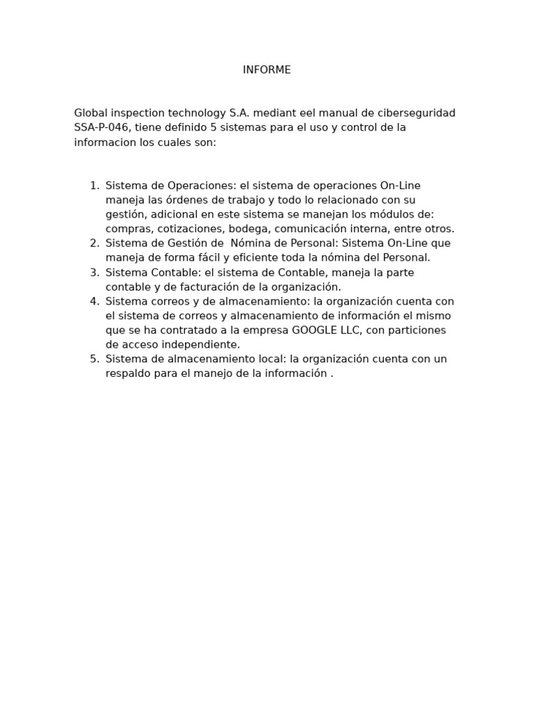 Informe1 Ciberseguridad | PDF