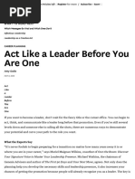First 90 Days: Leadership Transition Tips | PDF | Goal | Cognition