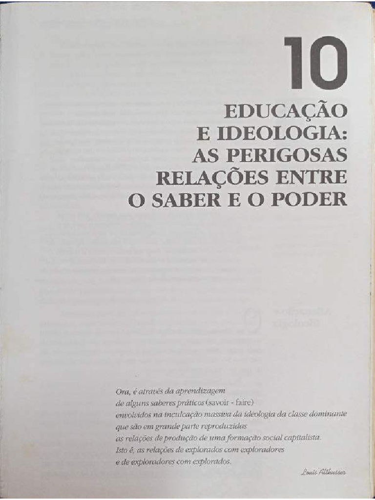 TEXTO_6_-_Educacao_e_ideologia_-_as_perigosas_relacoes_entre_o_saber_e_o_poder_ | PDF
