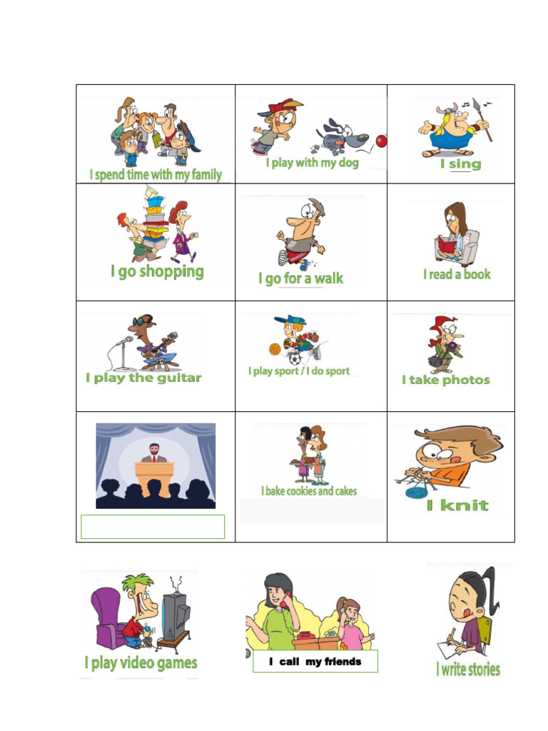 3.-MY FAVORITE LEISURE ACTIVITIES | PDF