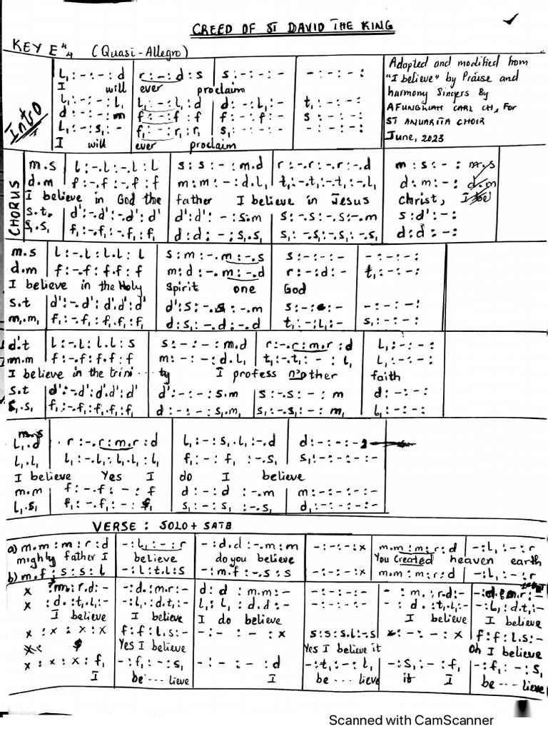 Creed of ST David | PDF