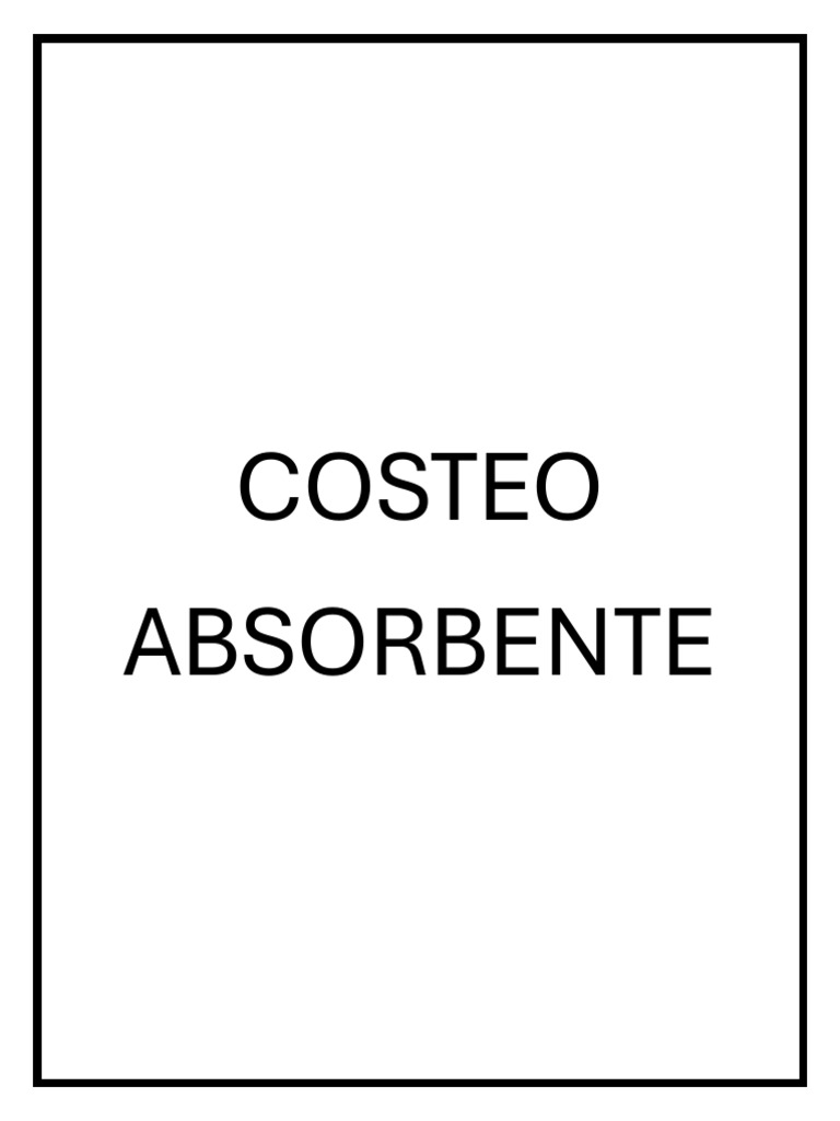 COSTEO | PDF