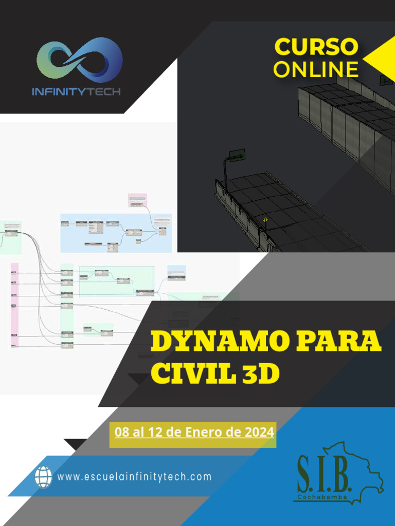 Brochure Dynamo Civil 3 D | PDF | Programación de computadoras | Ingeniería