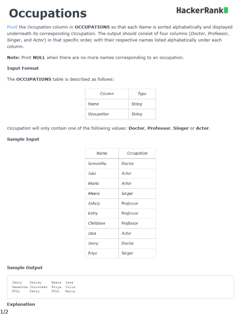 Occupations English | PDF