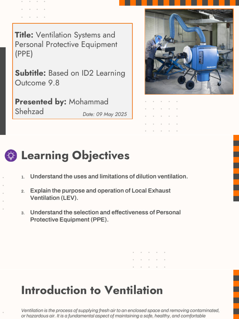 Occupational Health and Safety in LEV and Dilution Ventiliation System ...