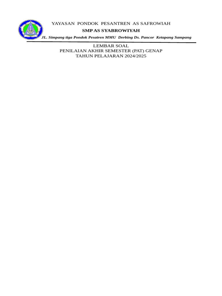 Kop Ujian SMP | PDF