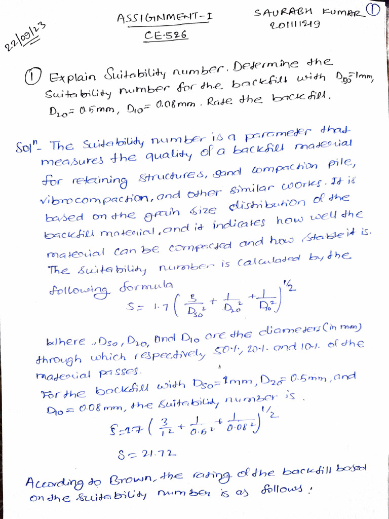 Soil Assignment 1_2 | PDF