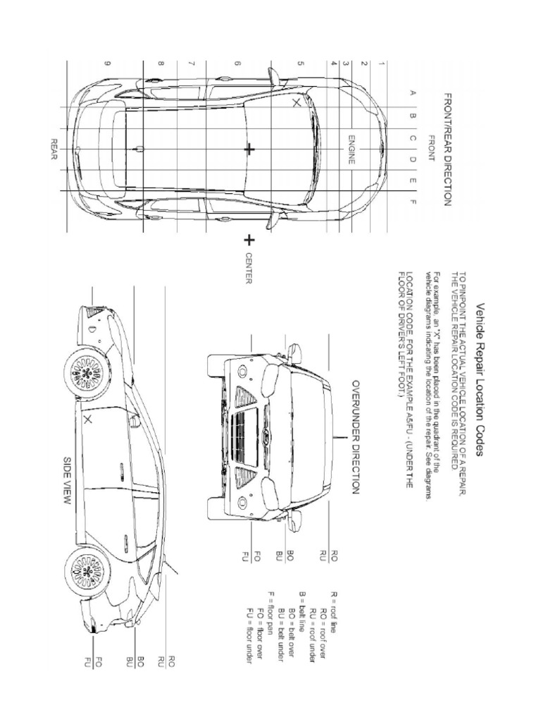 Vehicle Repair Location Charts | PDF