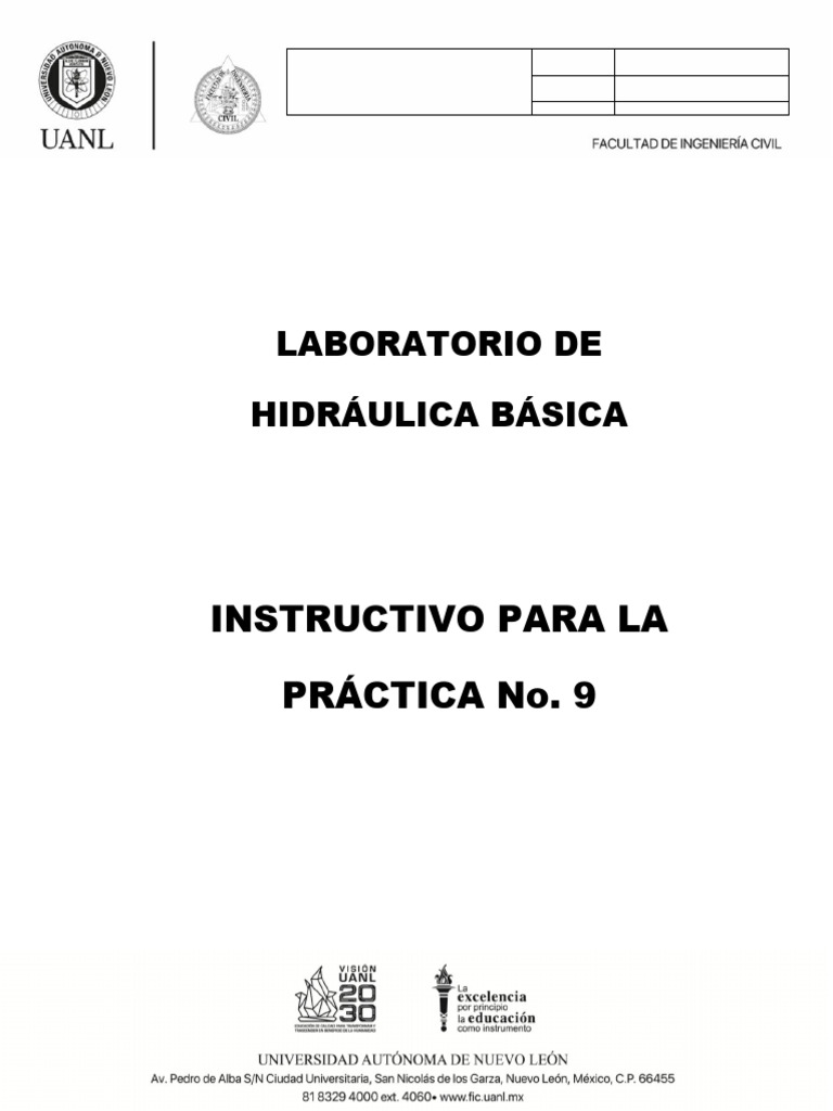 Instructivo Practica 9 Corregido | PDF | Numero Reynolds | Cantidades fisicas