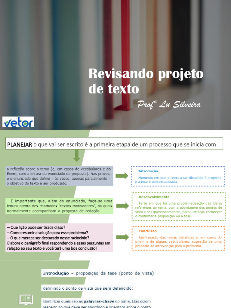 Revisando Projeto de Texto | PDF