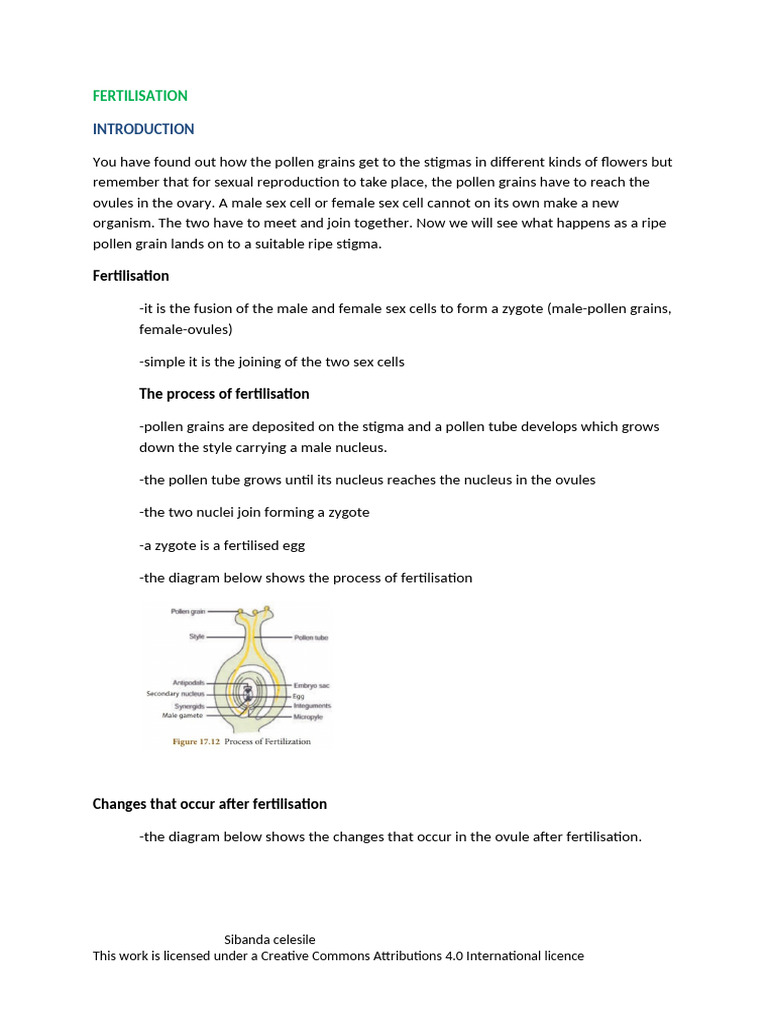 Biology- f 1 Reproduction in Plants-fertilisation | PDF