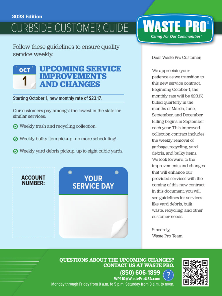 Waste Pro Tallahassee Service Update | PDF | Recycling | Waste