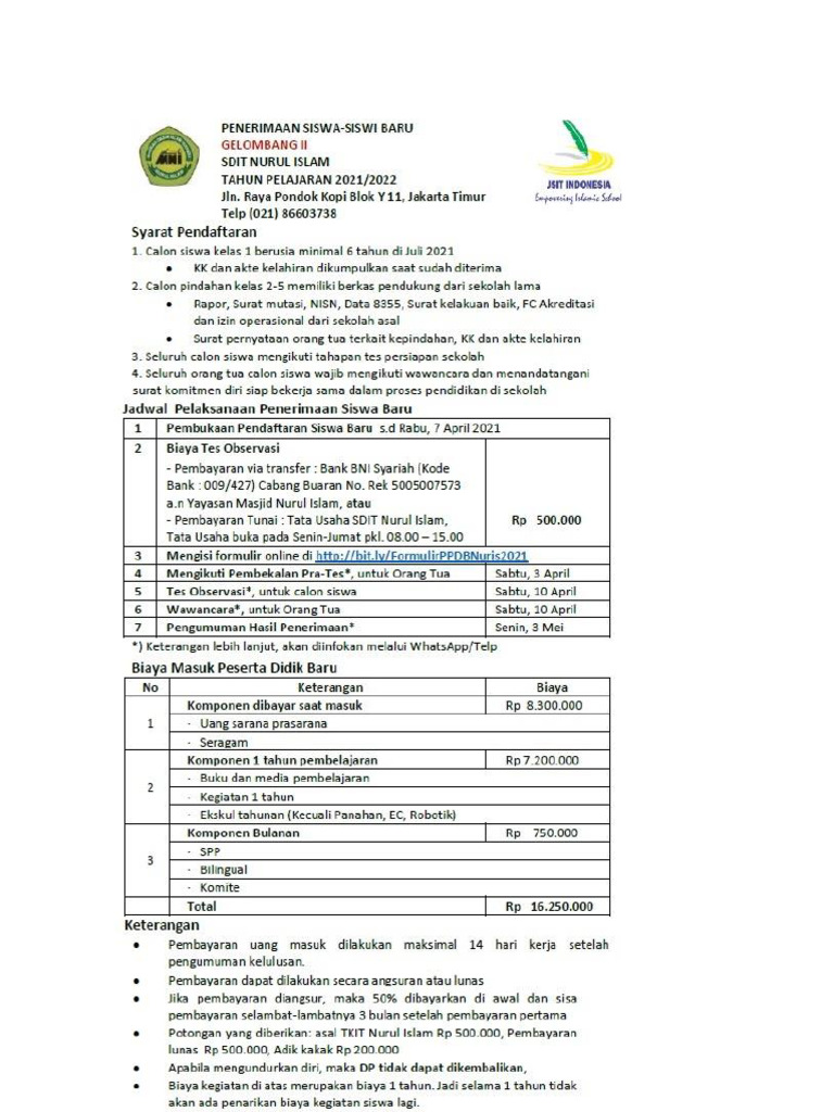 Form PPDB 2021 | PDF