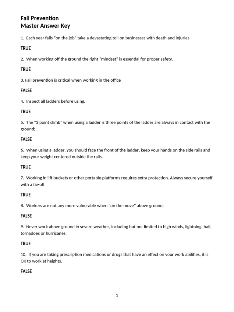 Fall Prevention Safety Guidelines | PDF | Safety