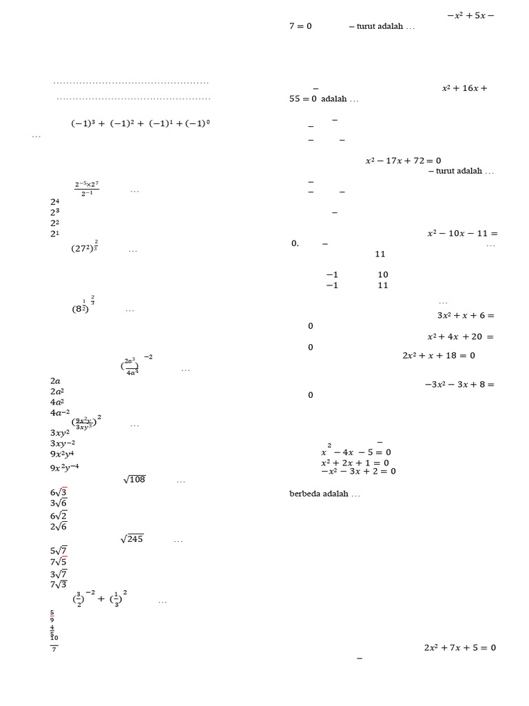 Latihan ASAJ 2024 | PDF