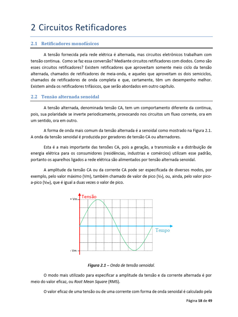 Circuitos Retificadores: Meia-Onda e Transformadores | PDF ...