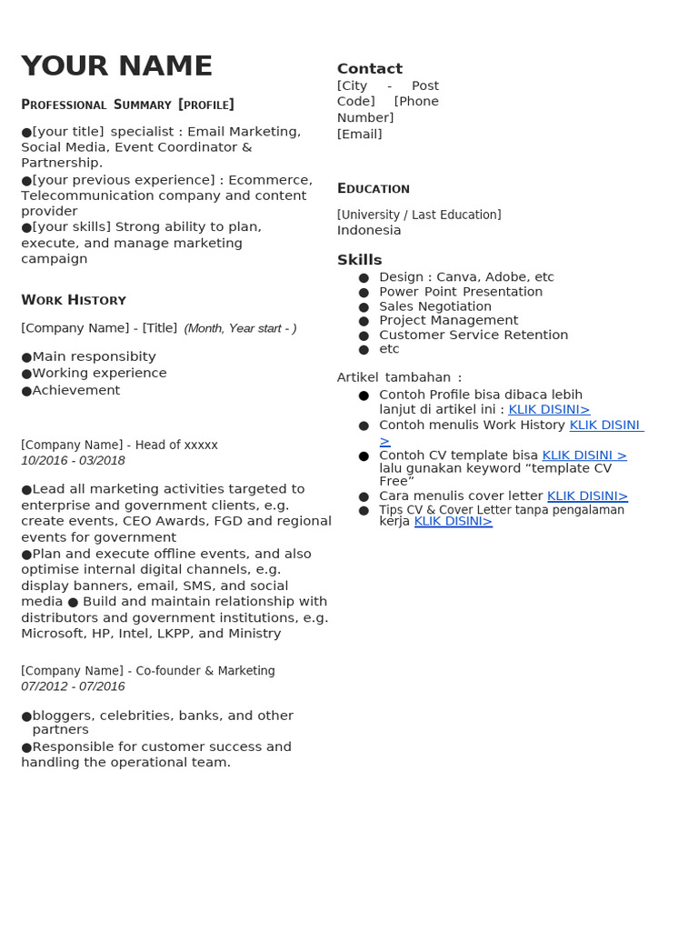Contoh Resume by Winda_2025 | PDF | Information Technology | Computing