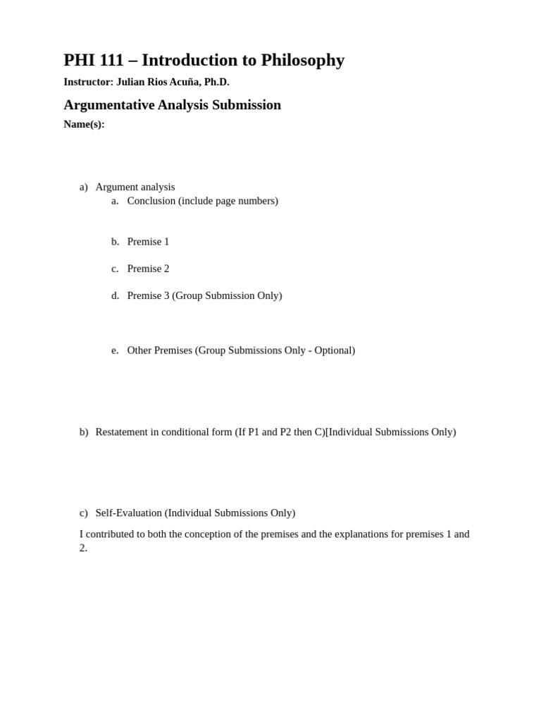 Individual Assesment | PDF