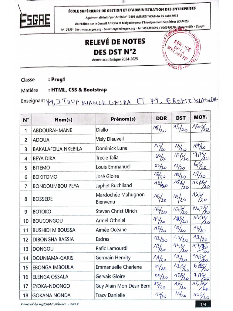 Fiche Finale PROG1 - F1 | PDF