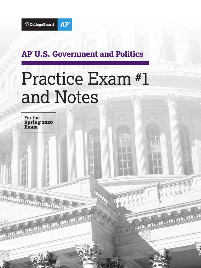 AP U.S. Government Practice Exam 1 | PDF | Multiple Choice | United ...