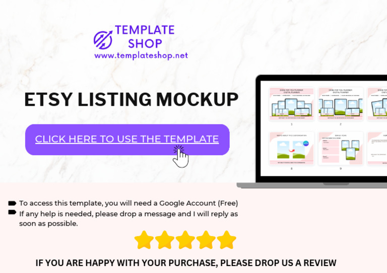 Etsy Listing Mockups | PDF