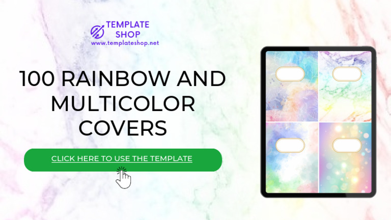100 Rainbow Multicolor Cover Templates | PDF