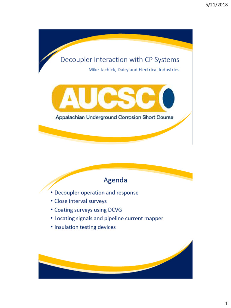 TT8 - AUCSC 2018 Decoupler interaction with CP systems | PDF ...