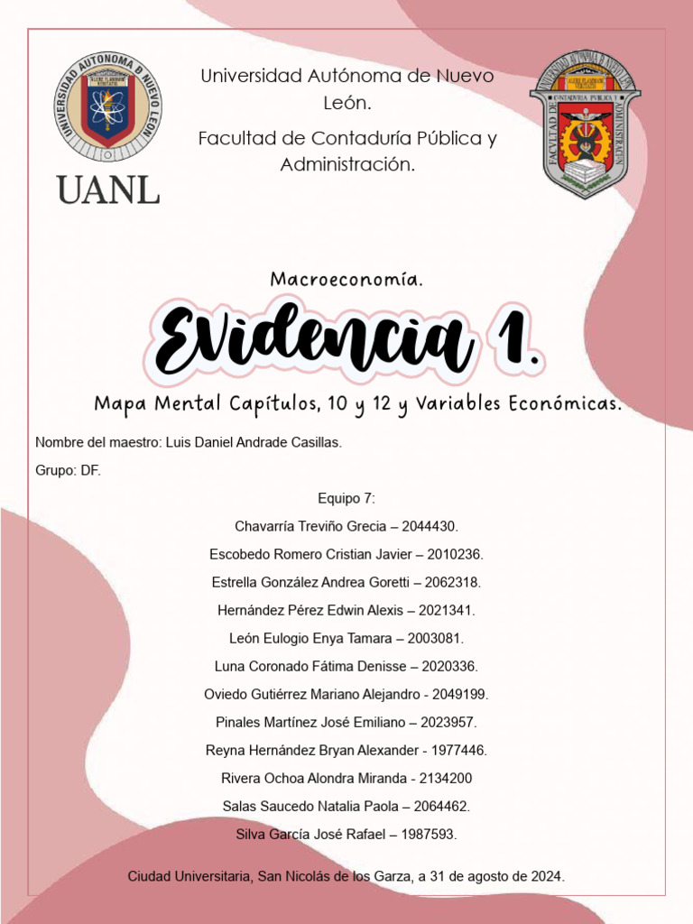 Equipo 7 - Ev1 - Macroeconomía | PDF | Producto Interno Bruto | Crecimiento económico