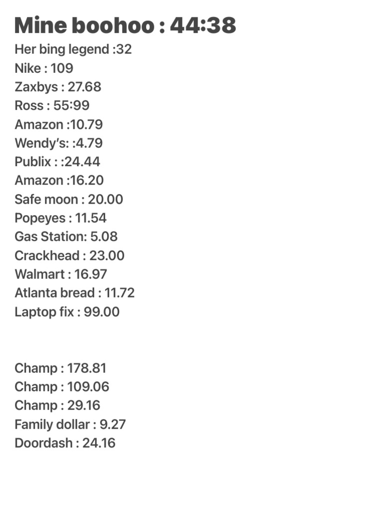 Mine Boohoo 4438 | PDF