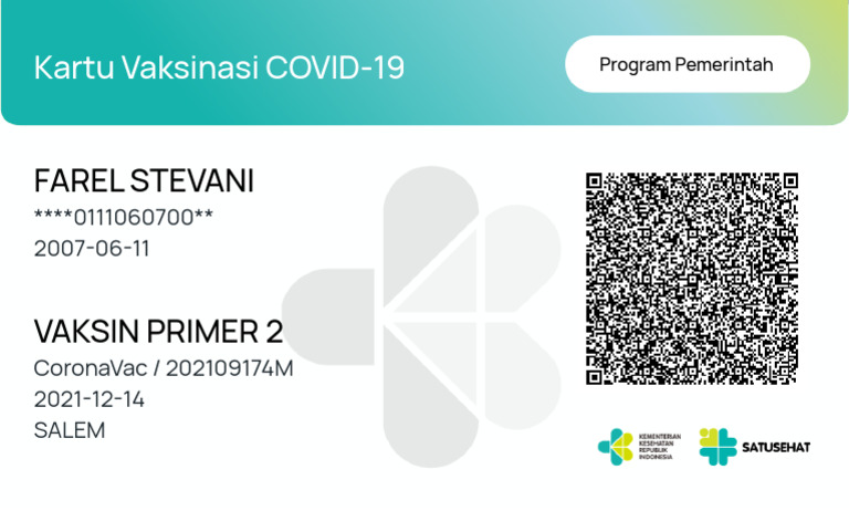 Vaccine Certificate Dose 2 Farel Stevani 846 | PDF