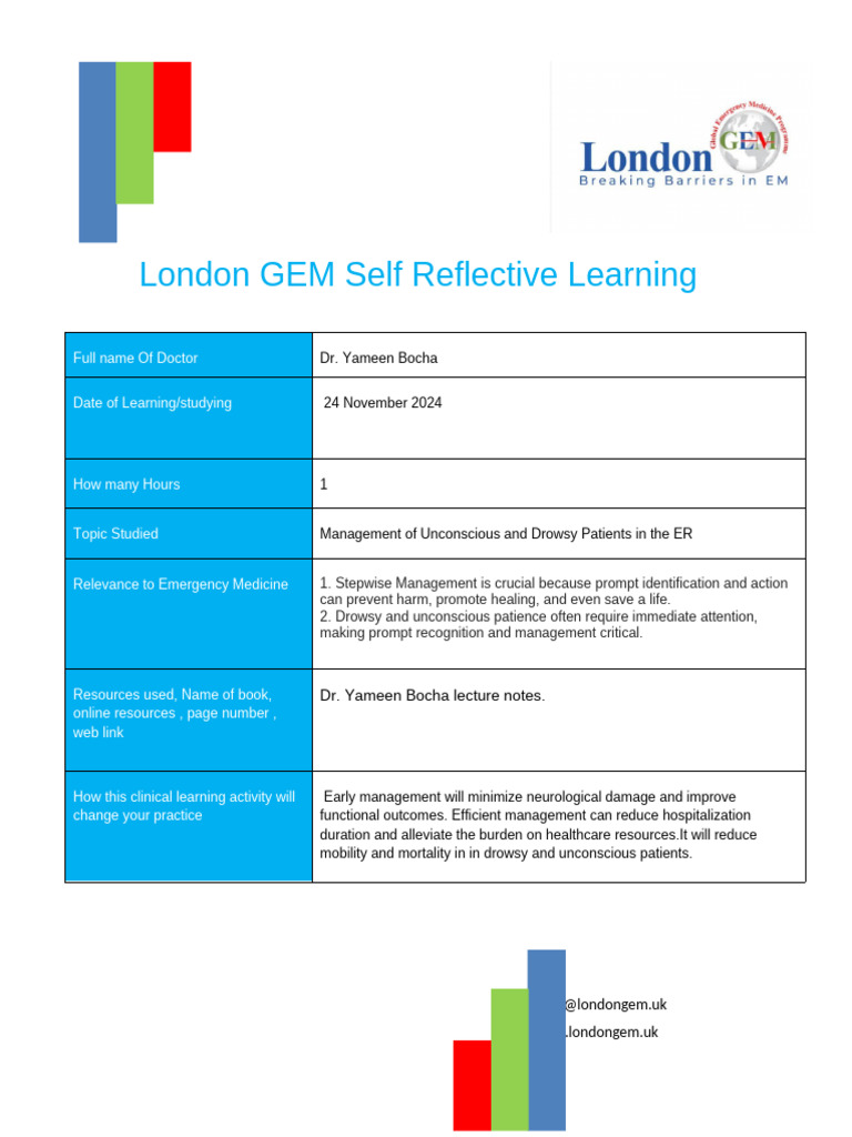 Management of Unconscious and Drowsy Patients by Lgem-Kmdc-059 Mehwish ...