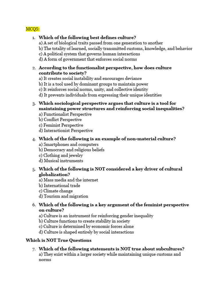 Understanding Culture: Key Concepts and Perspectives | PDF | Society ...