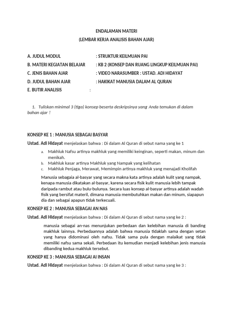 KB 2 Analisis Bahan Ajar | PDF