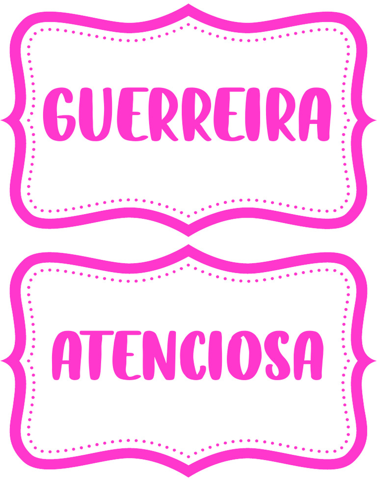 Plaquinhas Rosa | PDF