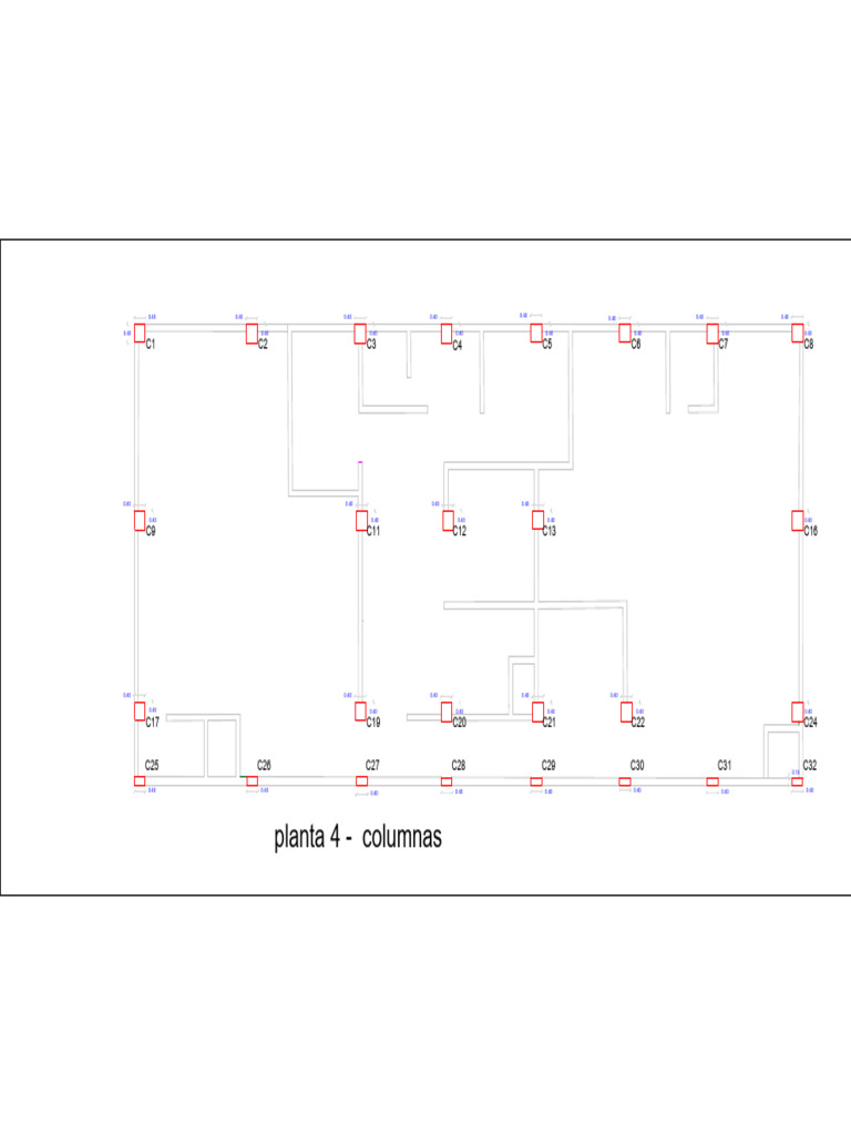 Columnas Planta 4 | PDF