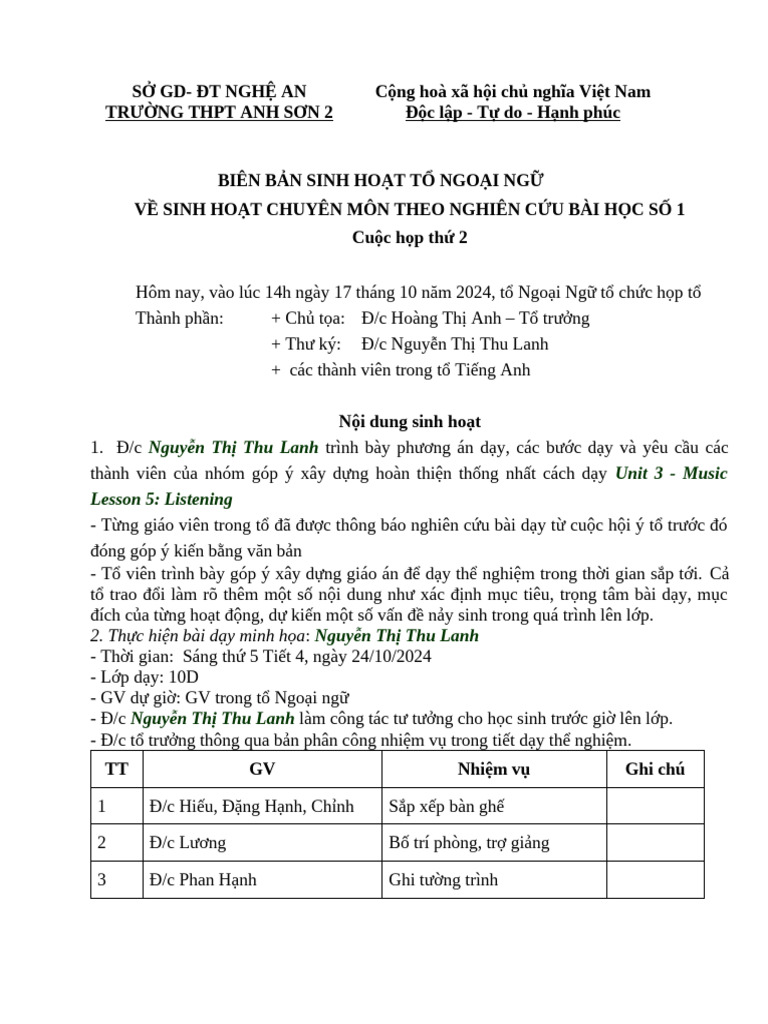 Cuoc Hop So 2 | PDF
