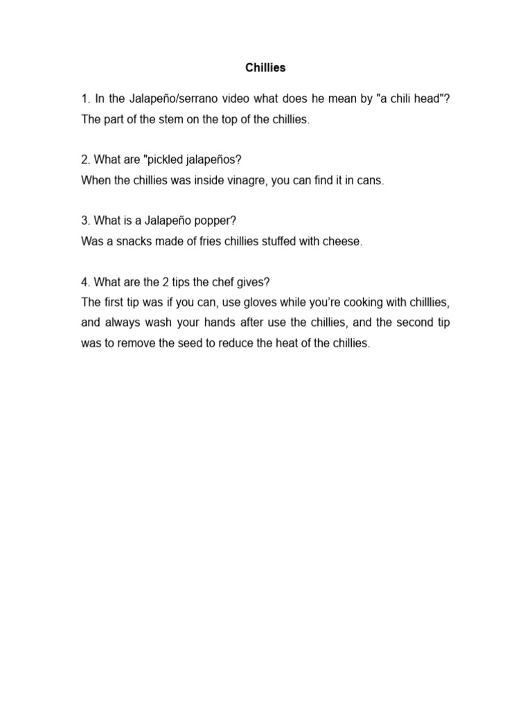 Chillies English PDF | PDF