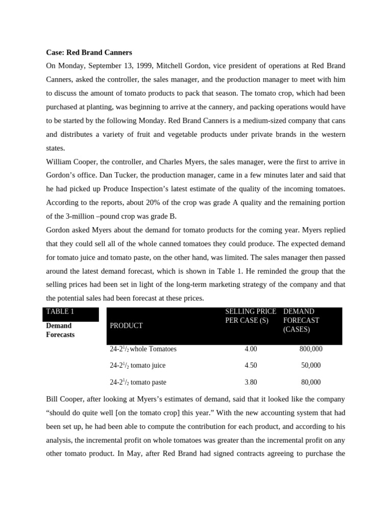 Revised Case RBC | PDF | Tomato | Economies