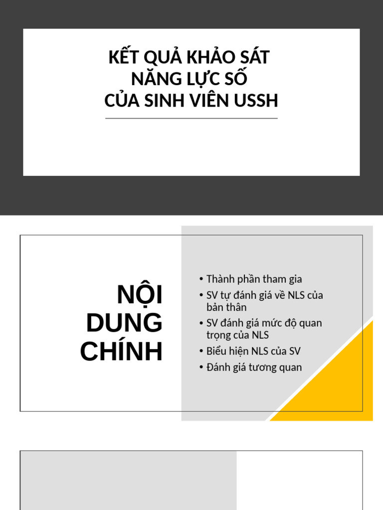 Khao Sat Nang Luc So Ussh | PDF
