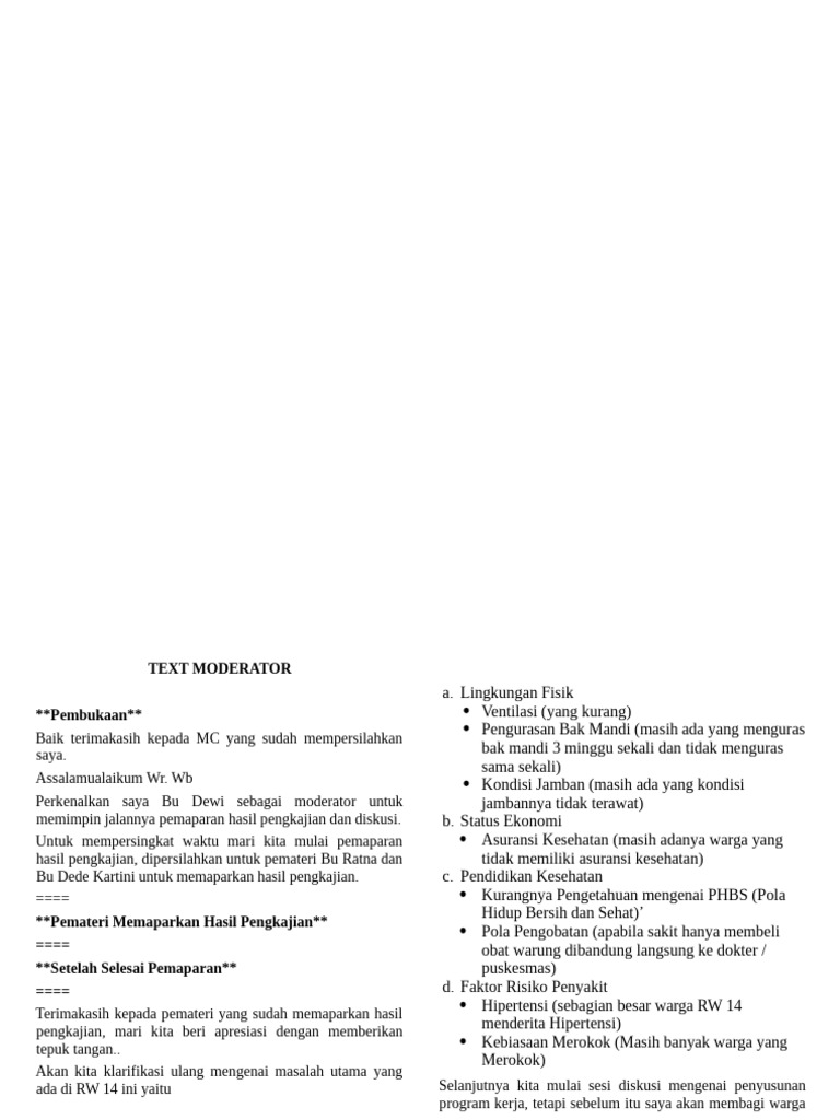 Teks Moderator | PDF