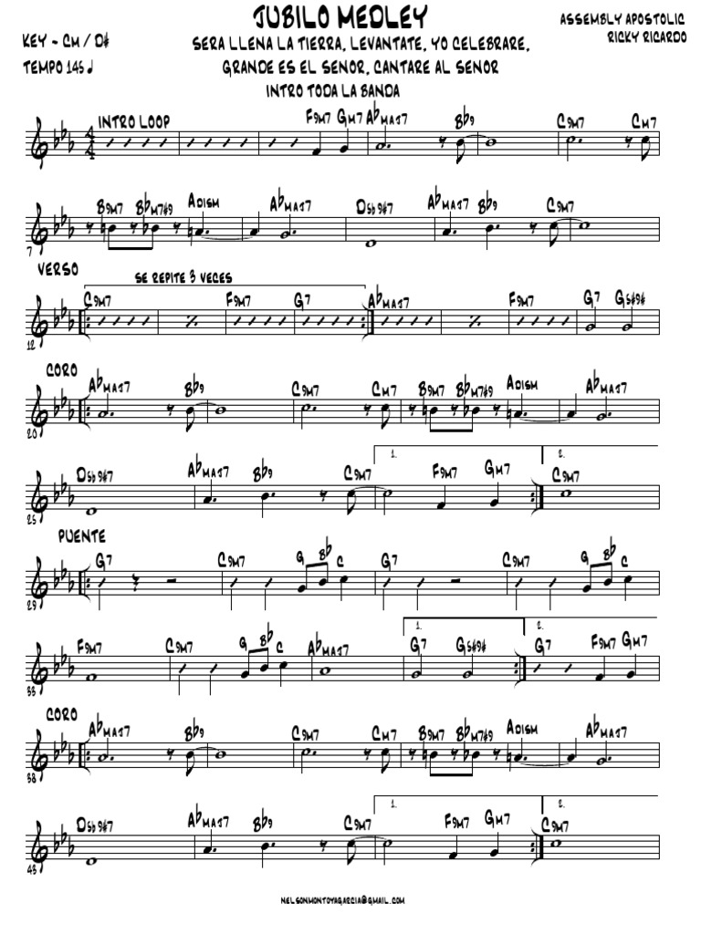 Jubilo Medley - Assembly Apostolic Tono Original | PDF