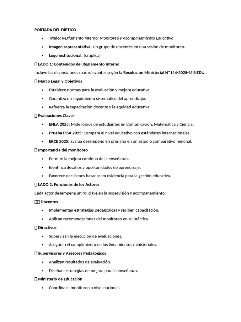 Modelo de Diptico | PDF