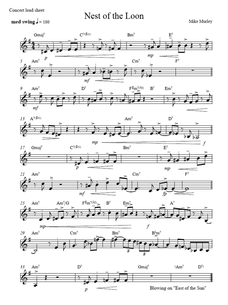 Loon Lead Sheet W - Chords 2 | PDF