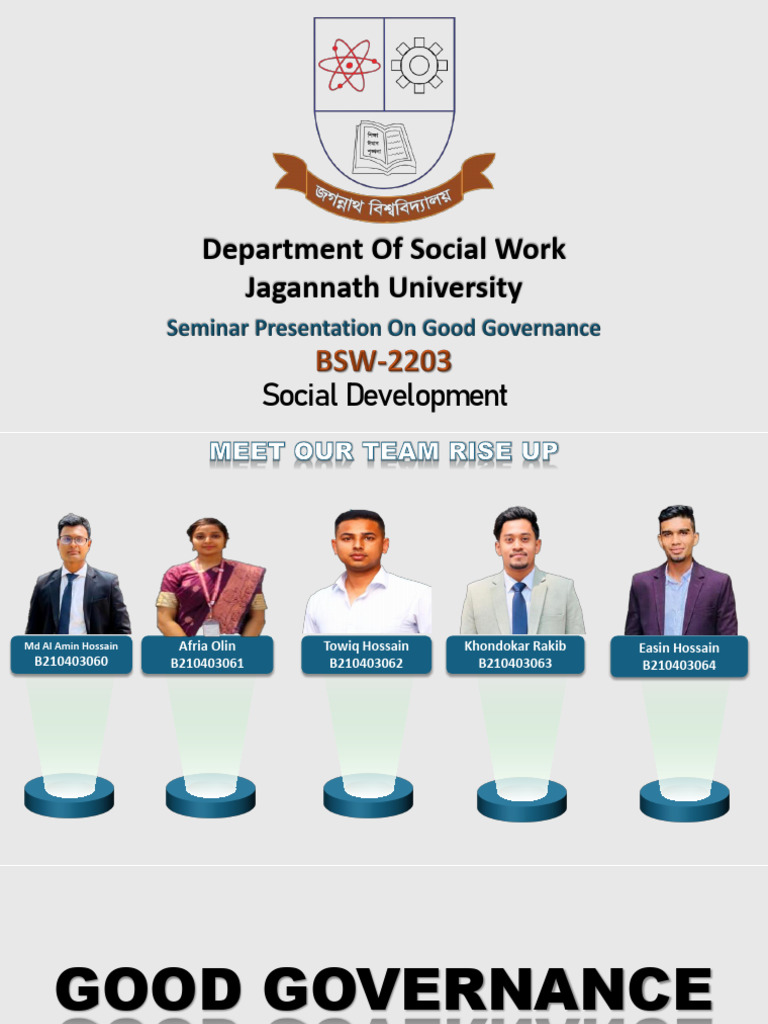 Good Governance Presentation 6 | PDF | Governance | Good Governance