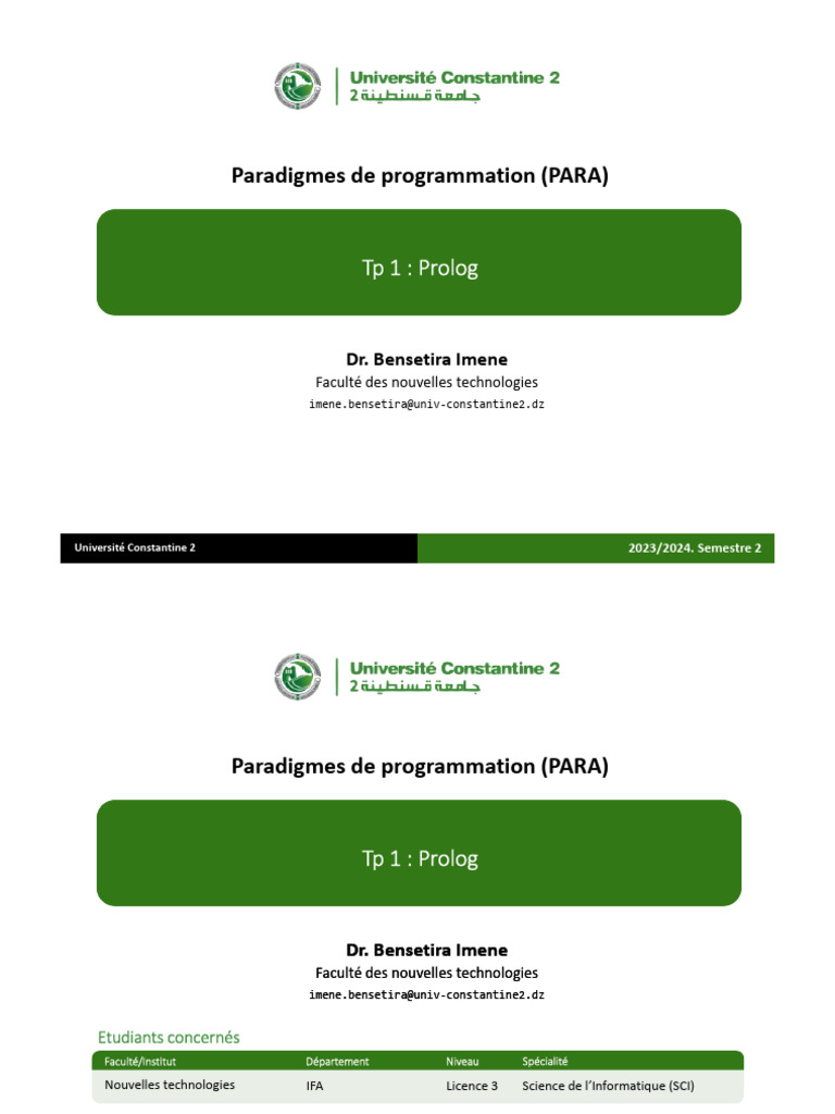 PARA- Tp 2.1 | PDF | Langage de programmation | Programmation informatique
