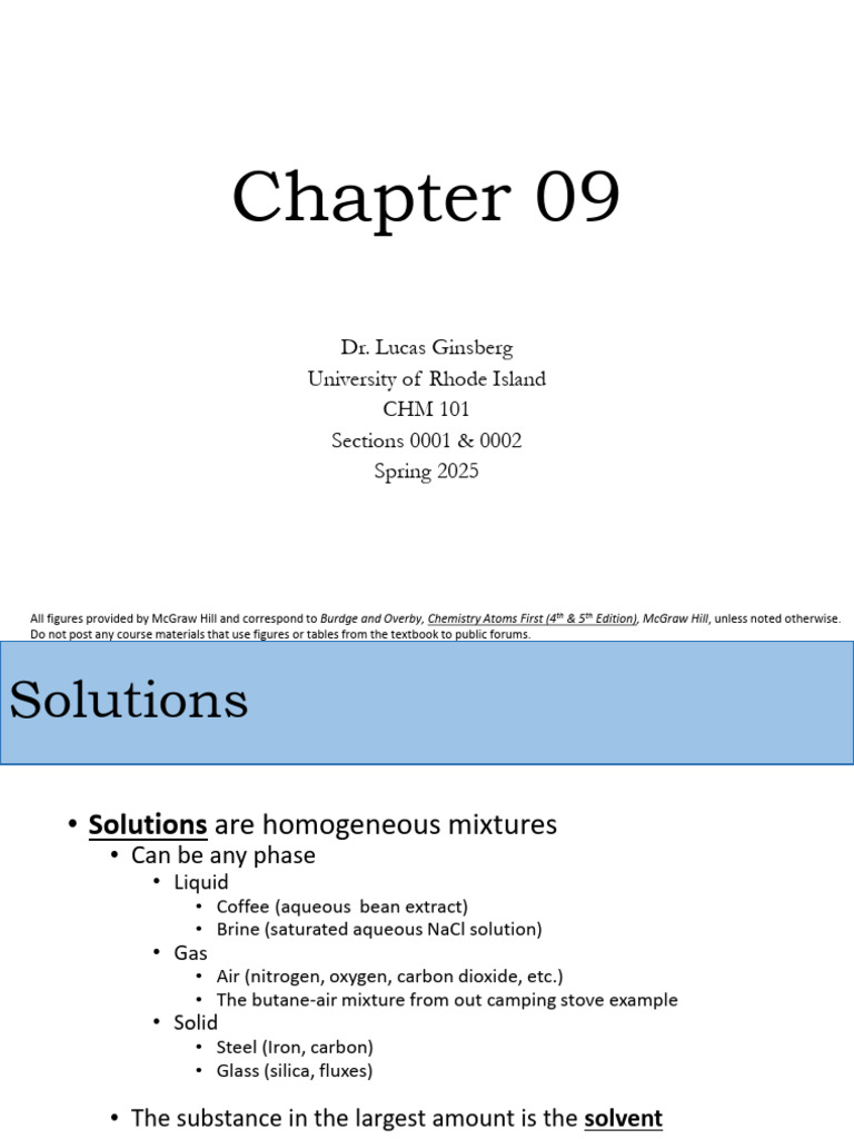 2025spring CHM101 LectureSlides CH09 | PDF | Acid | Redox