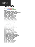 100 Regular Verbs | PDF